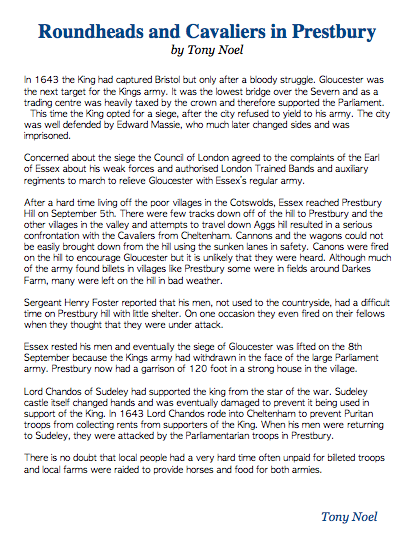 Roundheads & Cavaliers « Prestbury History